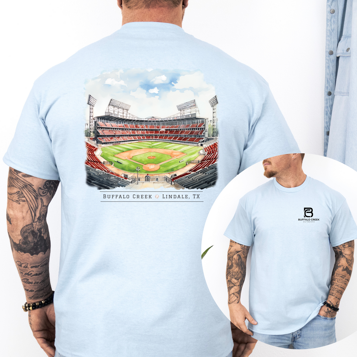 Baseball Stadium Graphic Tee – Little Buffalo Creek Co.