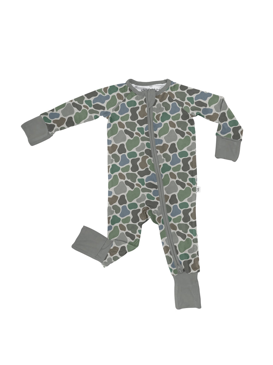 Retro Camo 2-Way Zipper PJ’s – Little Buffalo Creek Co.