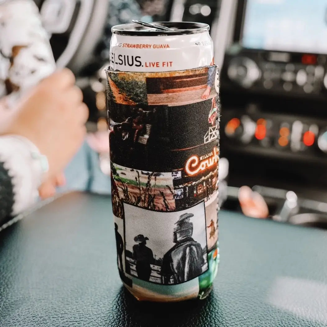 Cowboy Collage Tall Can Koozie 2-Pack – Little Buffalo Creek Co.